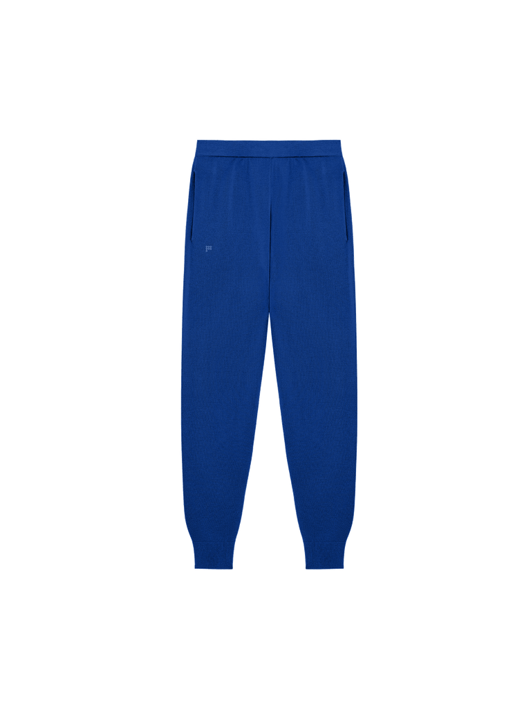 Mens DNA Regenerative Merino Wool Track Pants—earth blue