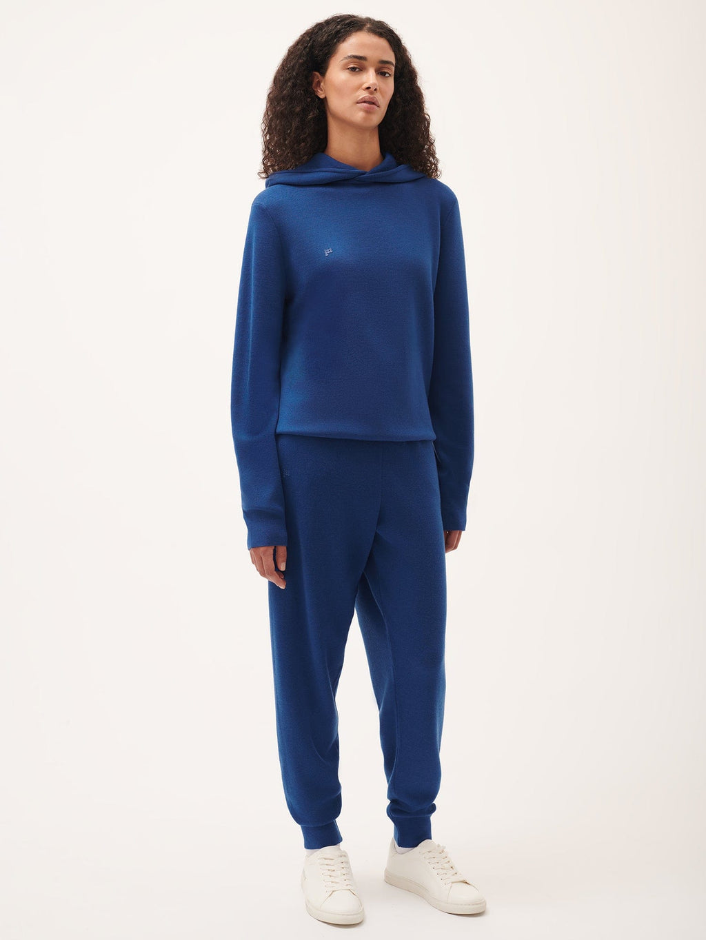 Womens DNA Regenerative Merino Wool Track Pants—earth blue