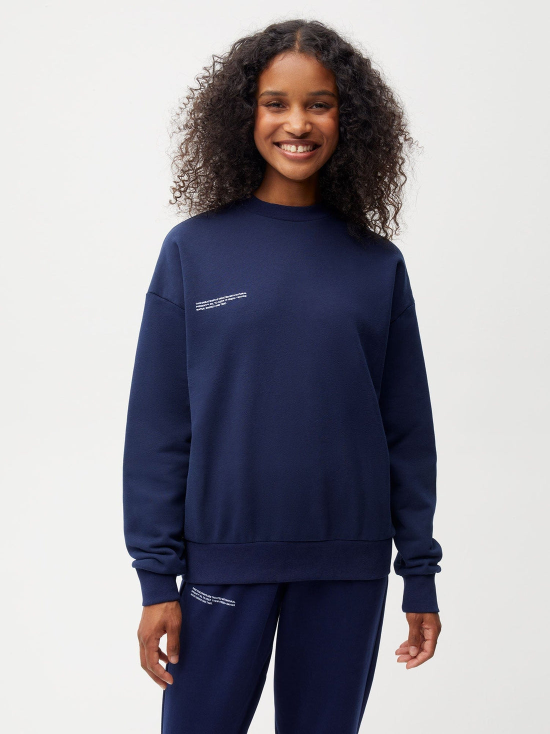 Navy 365 Midweight Sweatshirt | Luxury Sweatshirts | Pangaia